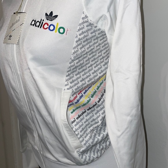 adidas | Jackets & Coats | Adidas Adicolor Vintage White Track Jacket ...